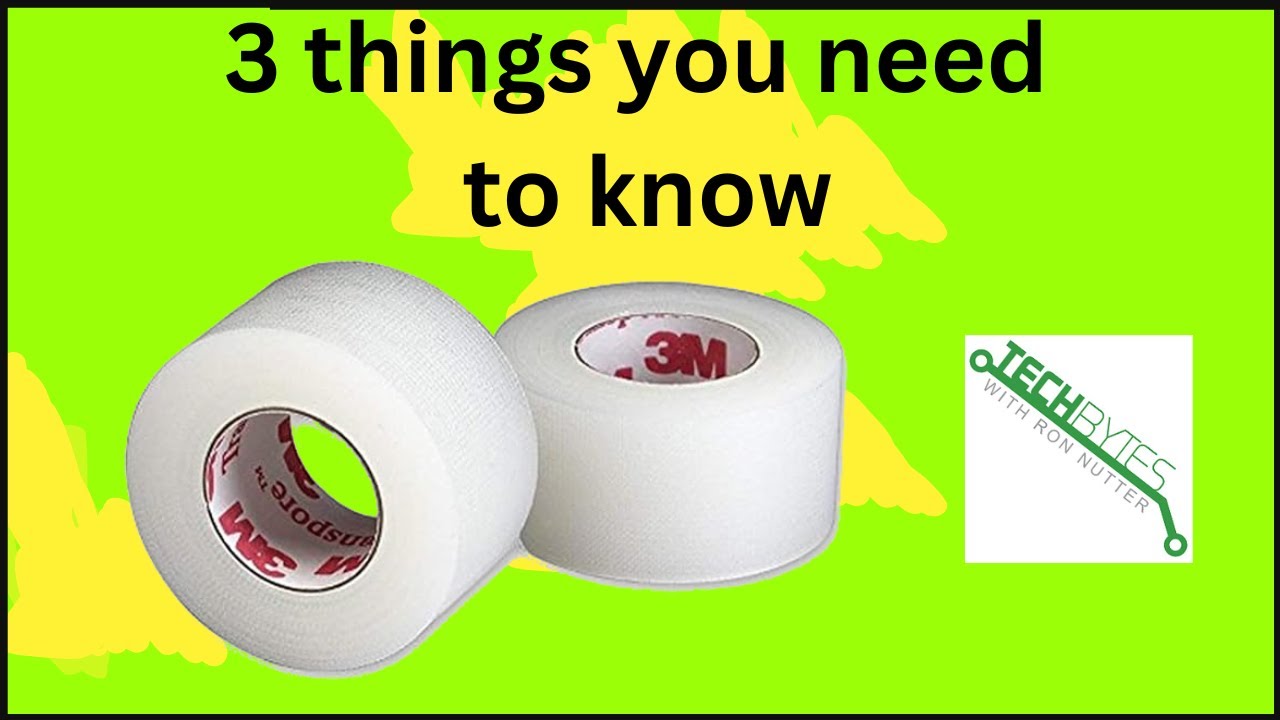 3 things you need to know about 3M Transpore Clear 1-Inch Wide First ...