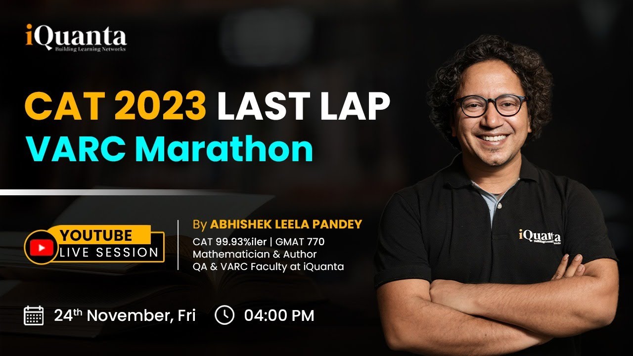 CAT VARC Marathon : CAT 2023 Last Lap | Verbal Ability & Reading ...