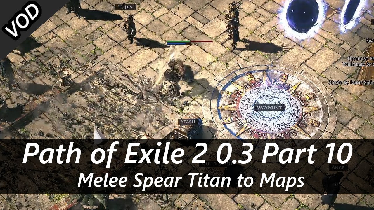 Finishing Campaign and Starting Maps with Melee Spear Titan Path of ...