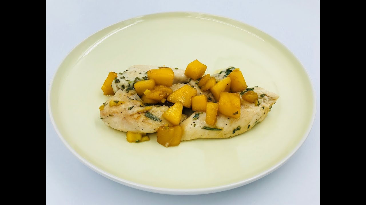 Mango chicken recipe | Chicken breast with mango sauce - YouTube