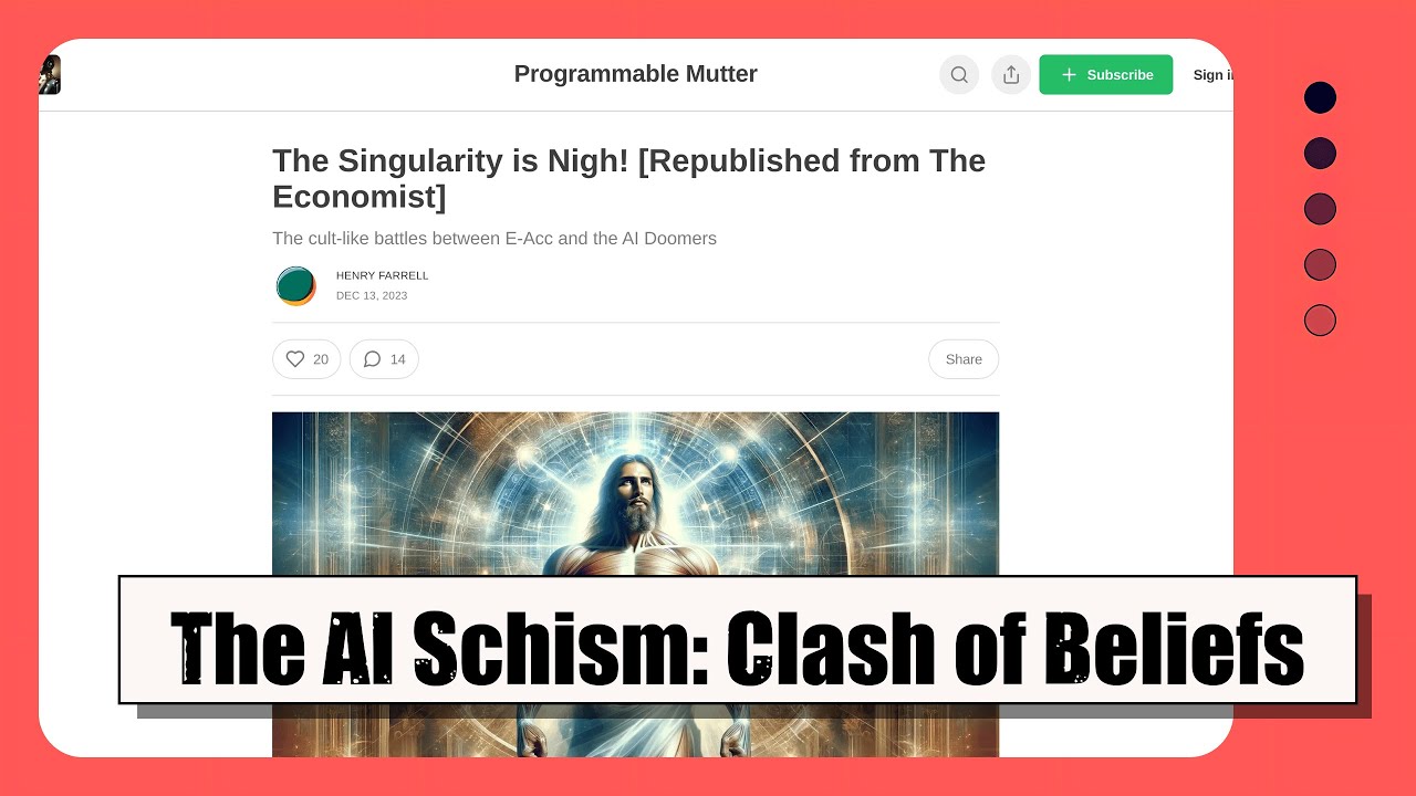 The AI Schism: Clash of Beliefs in the Future of Artificial Intelligence - YouTube