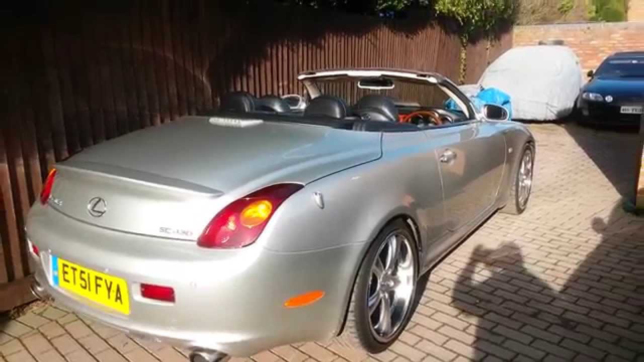 2002 sc430 lowered tein suspension - YouTube