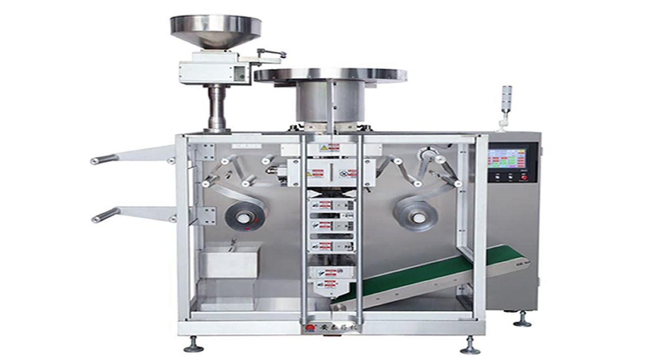 Double alu strip packaging machine soft aluminum blister packer - YouTube