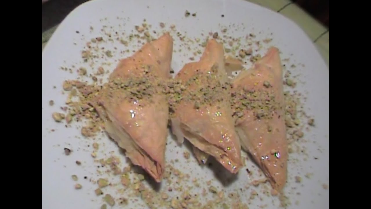 Crunchy Custard Filled Sweet Pastry(Warbat) - YouTube