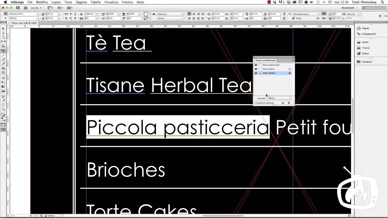 InDesign - Il testo condizionale - YouTube