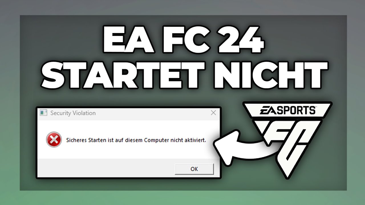 EA FC 24 startet nicht - so öffnet sich Fifa 24 wieder | Tutorial - YouTube