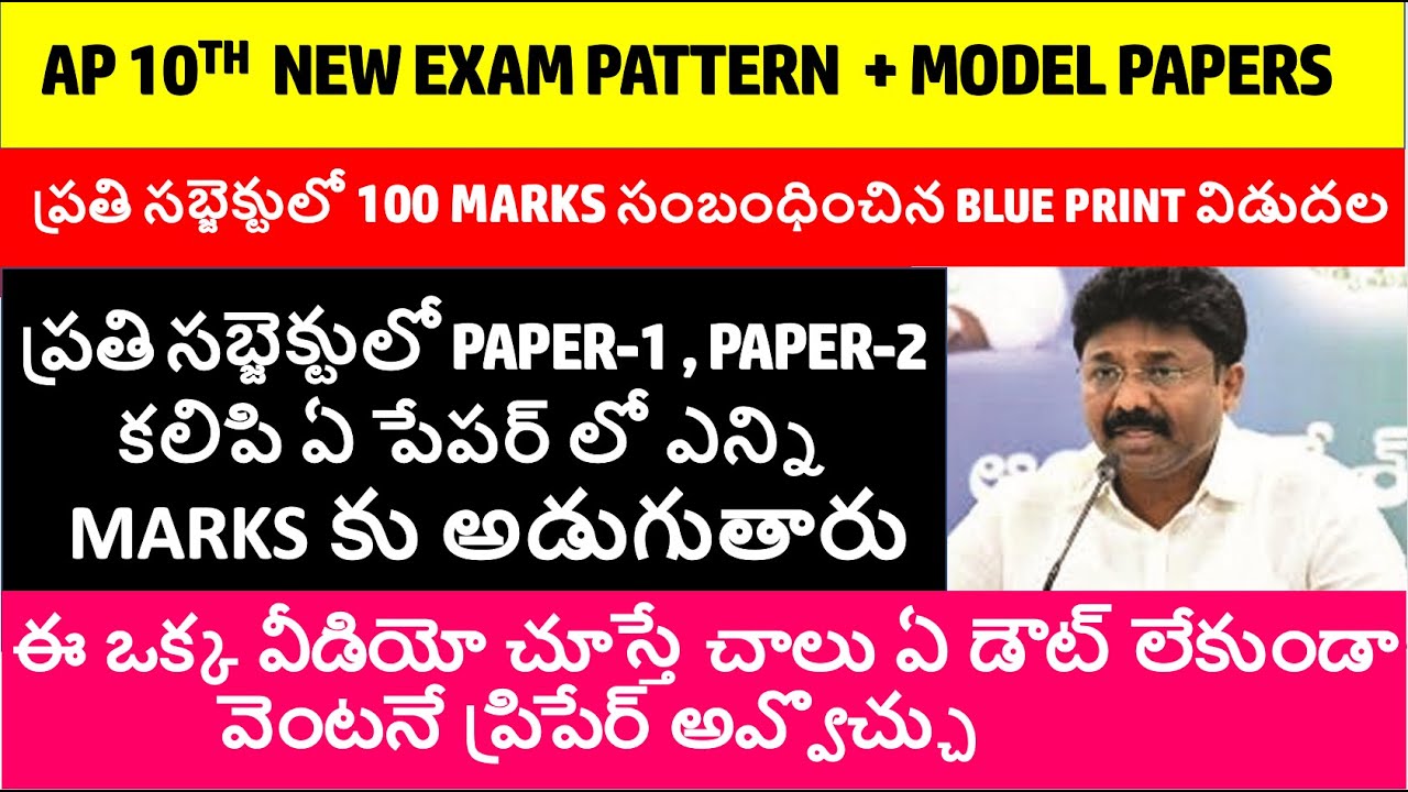 ap 10th new model papers 2020 | ap 10th new exam pattern 2020 | ap ssc ...