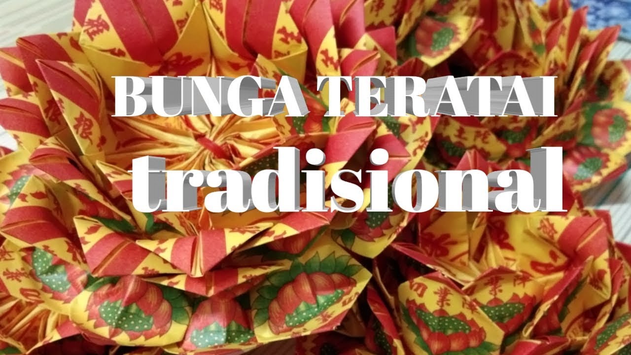 BUNGA TERATAI TRADISIONAL DARI KERTAS - YouTube
