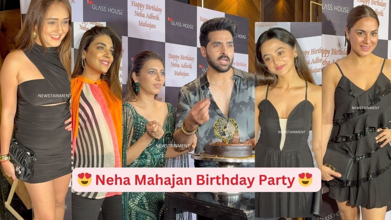 Neha Mahajan Birthday Party Cake Cutting Celebrations #glamour - YouTube