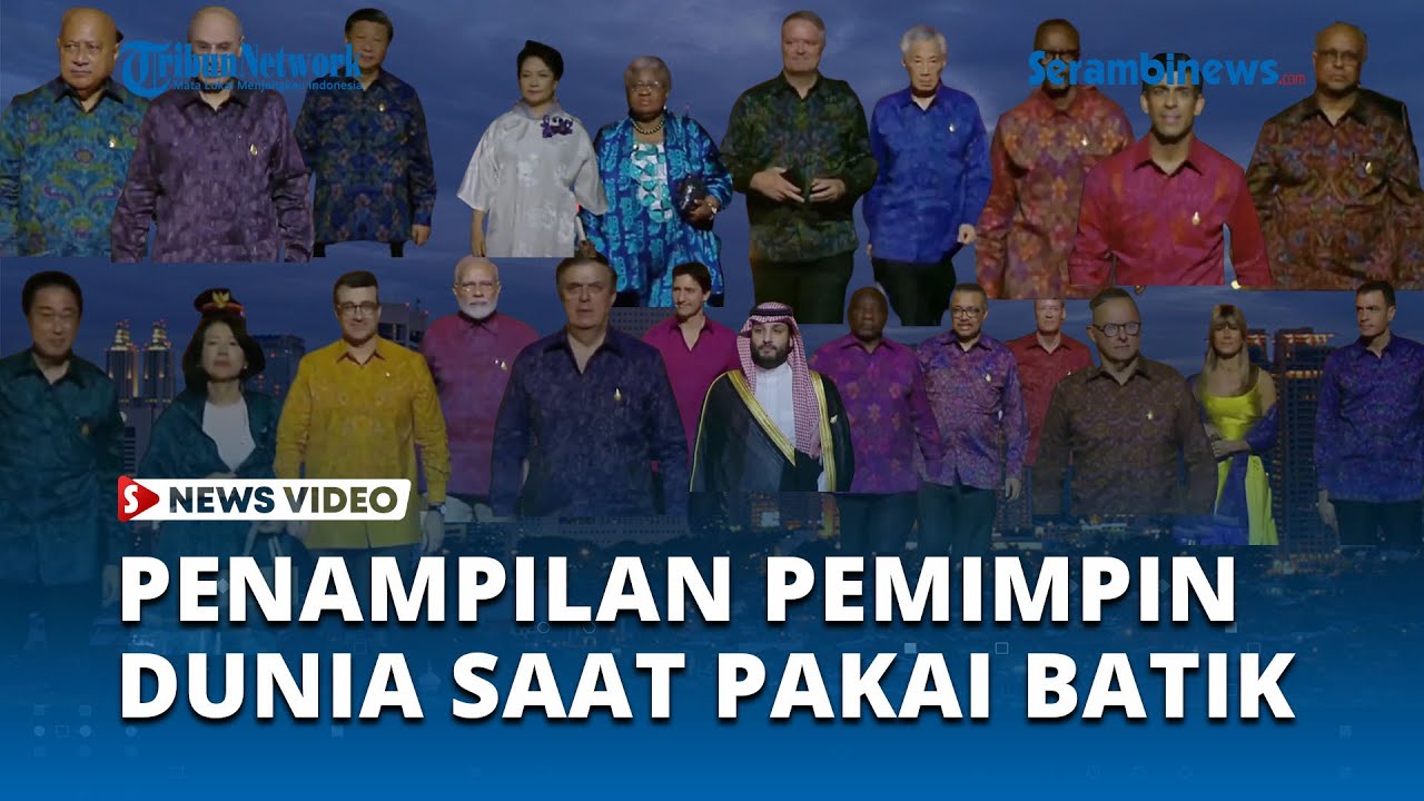 Begini Penampilan Para Pemimpin Dunia Saat Pakai Batik di Acara ...