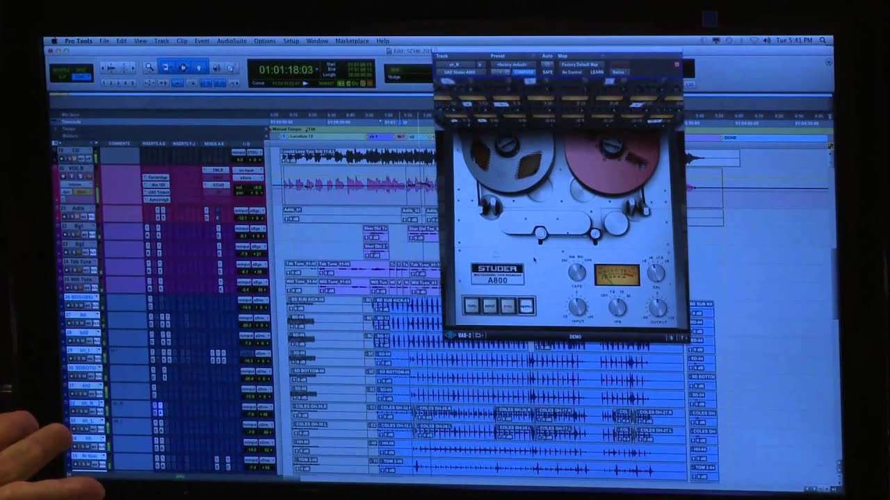 Mixing with Frank Filipetti ICON-D-Command, Pro Tools 10 pt 2. - YouTube