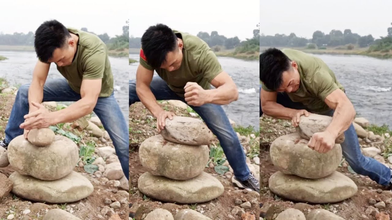 CHINESE STRONG MAN IRON Hand | BREAKING BRICKS | DON'T TRY THIS ...