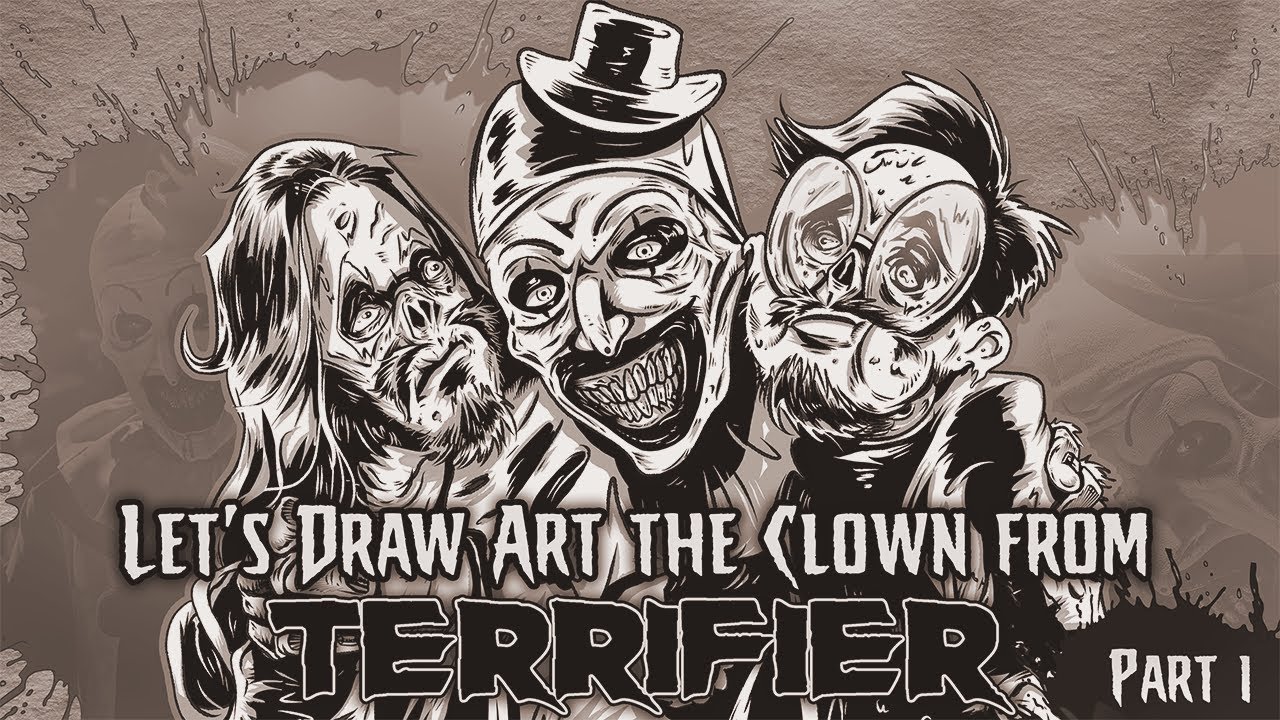 Let's Draw Art the Clown from Terrifier, Part 1 - YouTube