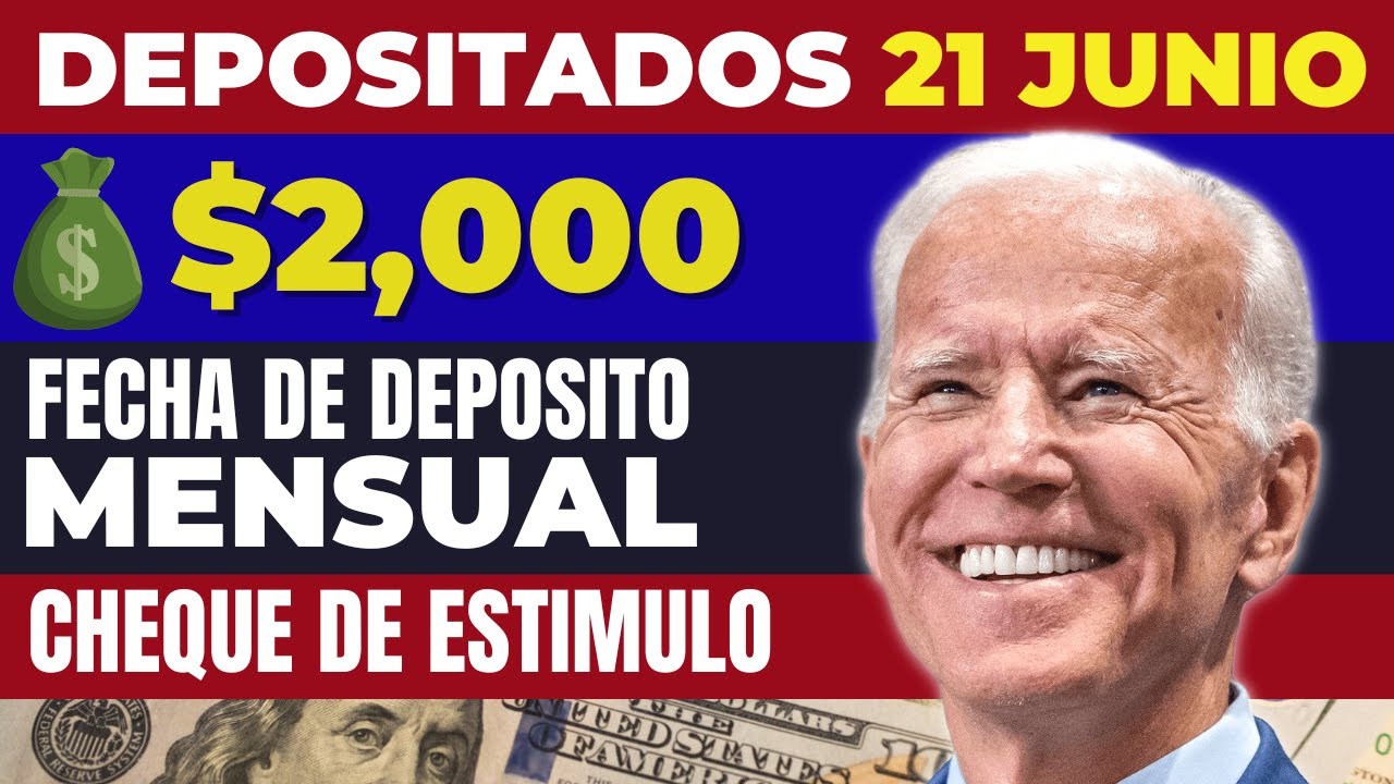 $2,000 Cheques Depositados El 21 De Junio : Fecha De Depósito Mensual ...