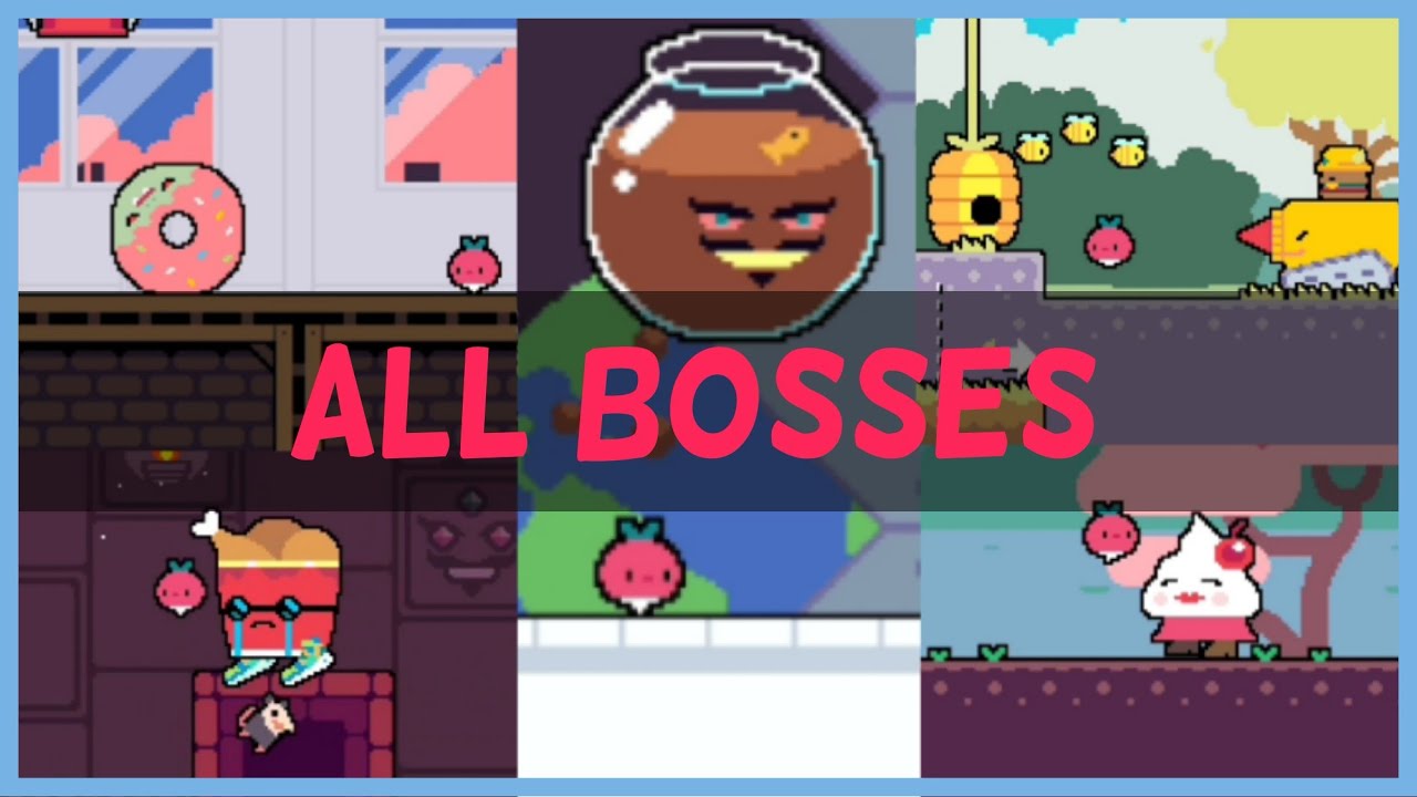 Dadish 2 - All Boss fights - YouTube