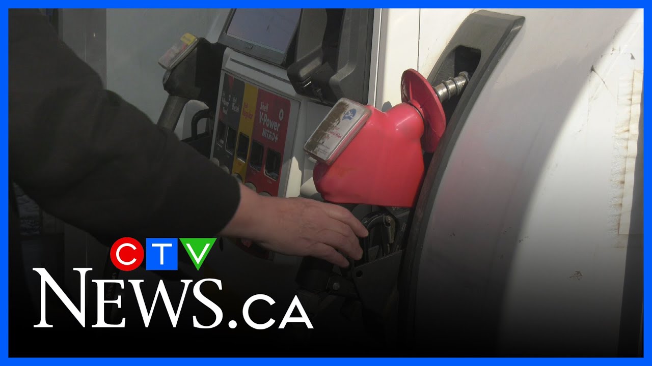 Gas prices drop in Edmonton after removal of consumer carbon tax - YouTube