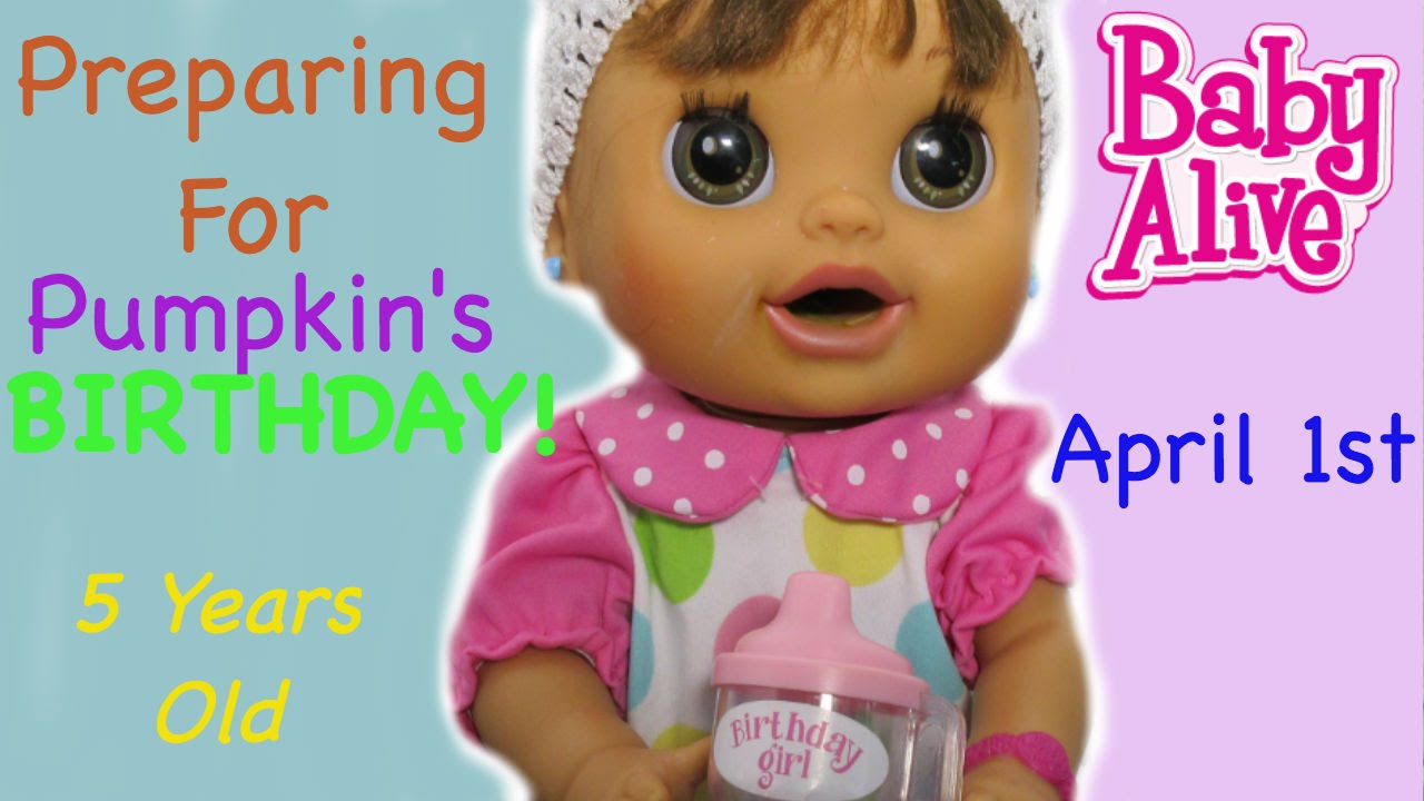 Baby Alive Birthday Party Stuff
