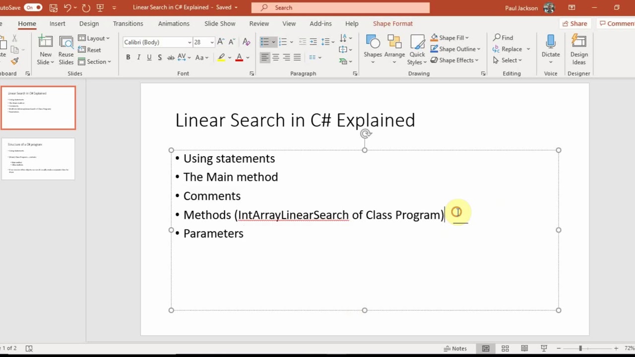 Structure of a C# Program - YouTube