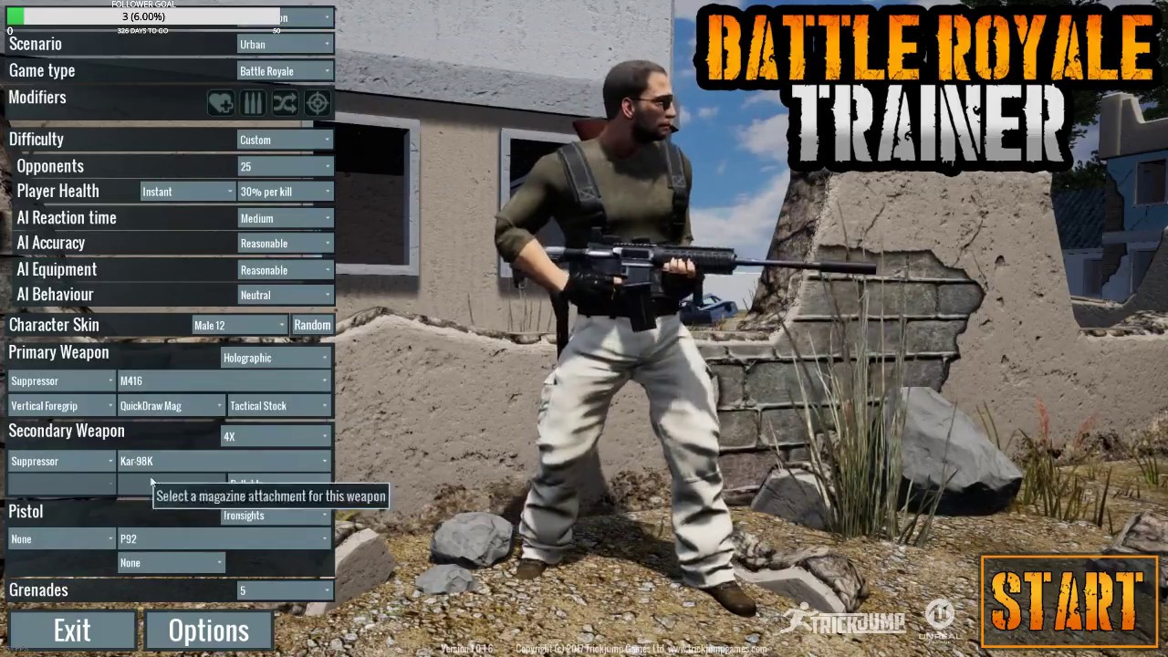 Battle Royale Trainer Footage - YouTube