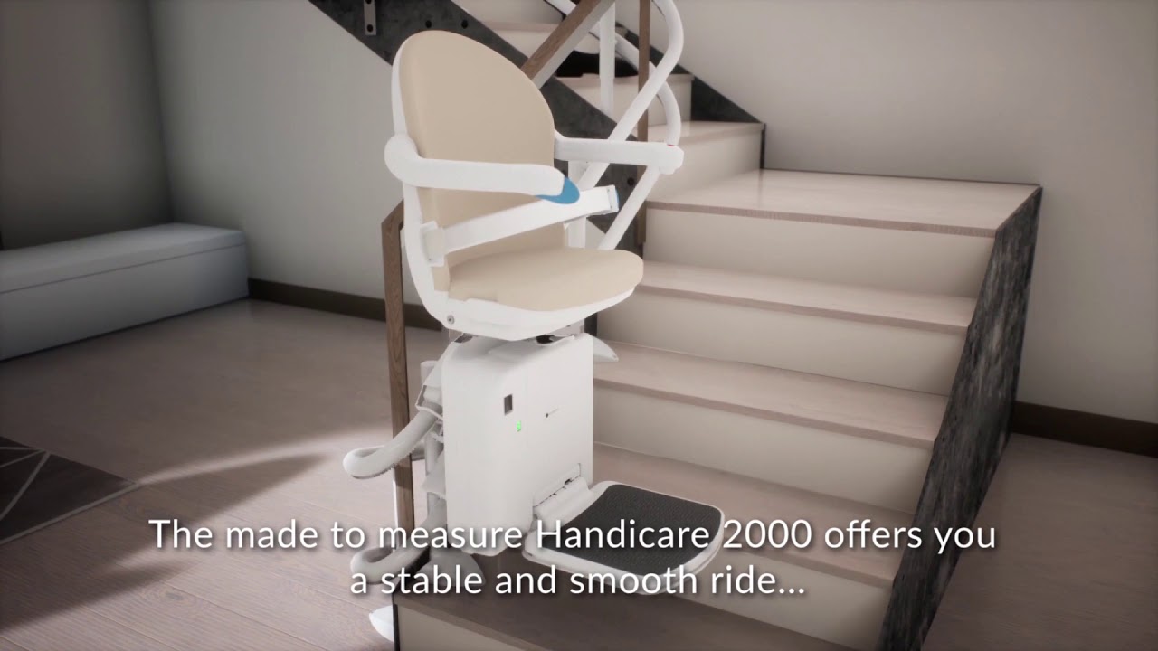 Handicare 2000 - How to use the stairlift - NA version - YouTube