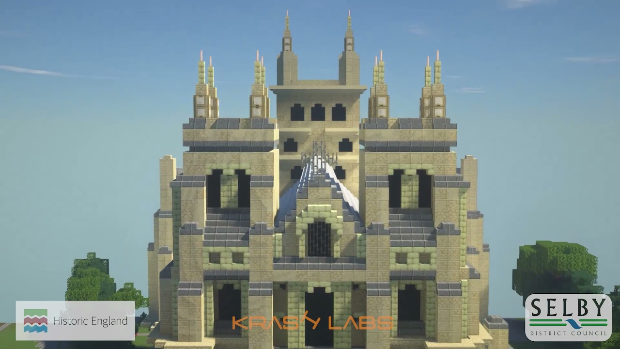 Selby Abbey and Abbott's Staith Minecraft Build - YouTube
