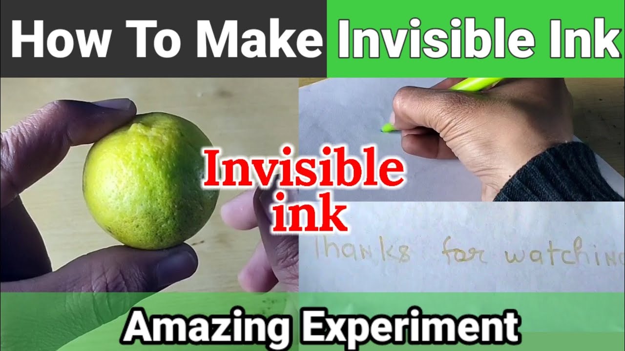 Invisible Ink Pen || How to make invisible ink || Magic Pen ...