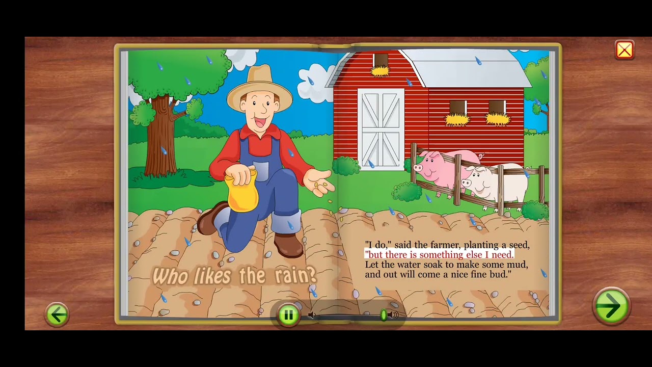 Starfall Talking Library, Fiction & Poetry stories, Who Likes The Rain ...