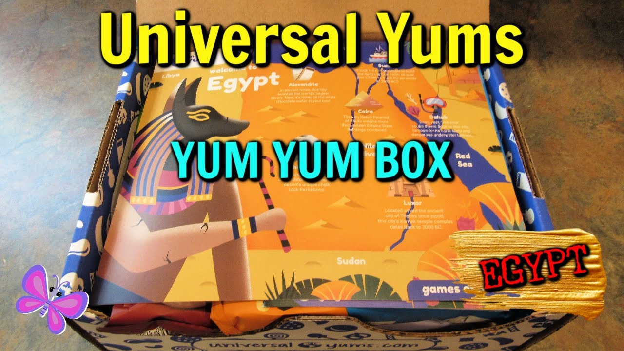 Egypt UNIVERSAL YUMS Subscription Box Unboxing & Taste Test | Yum-Yum ...