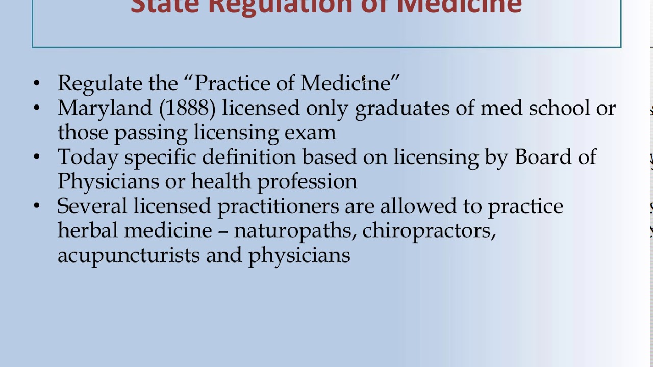 Regulation of Herbal Medicine part III - YouTube