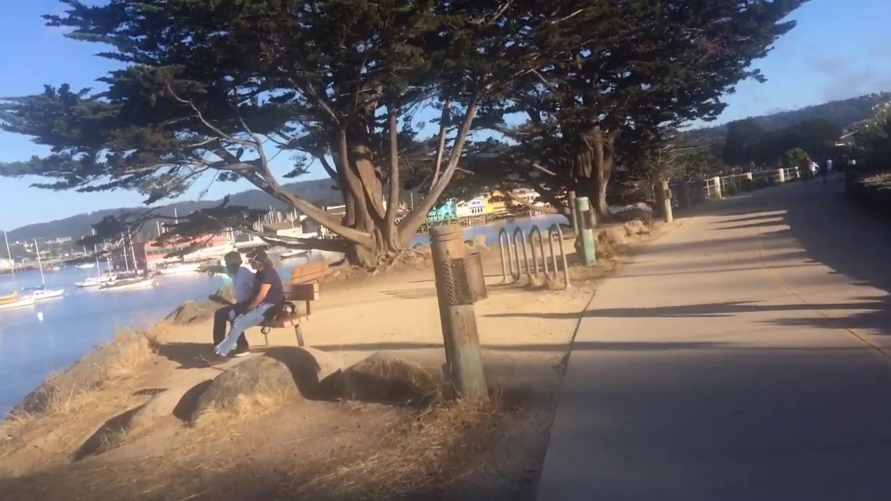 Monterey, walk/bike path by the ocean - YouTube