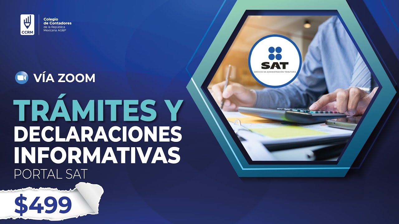 TRÁMITES Y DECLARACIONES INFORMATIVAS EN EL PORTAL DEL SAT - YouTube