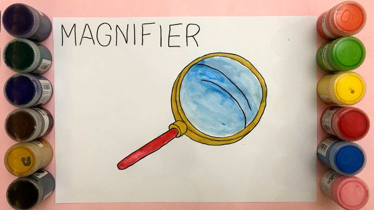 Teaching and learning magnifier by painting and colors - YouTube