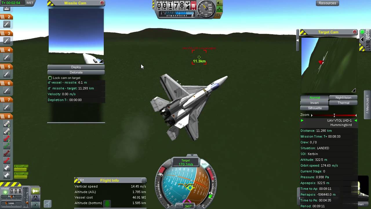 KSP F-18(ish) Strike Fighter - YouTube