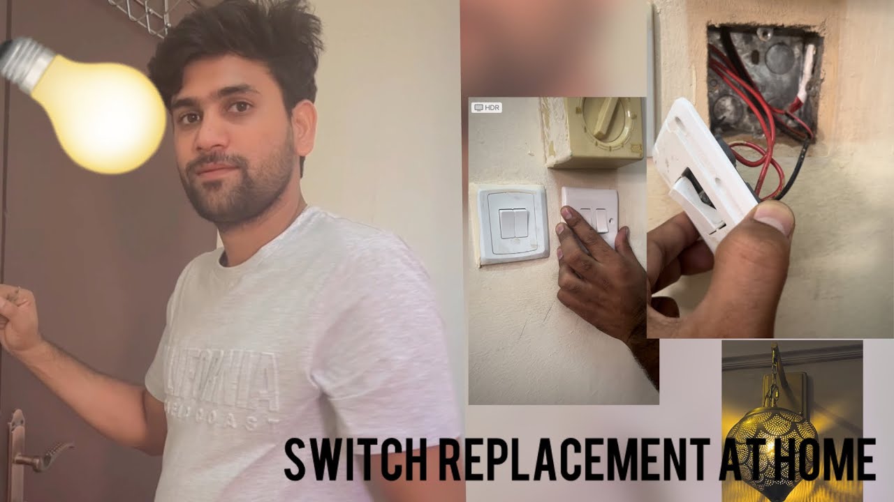 HOW TO REPLACE LIGHT SWITCH AT HOME - YouTube