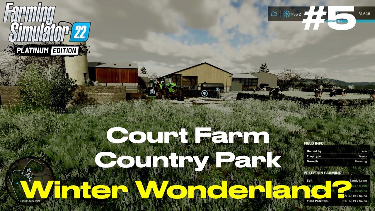 FS22 COURT FARM | WINTER WONDERLAND? | Ep 5 | COURT FARM COUNTRY PARK ...