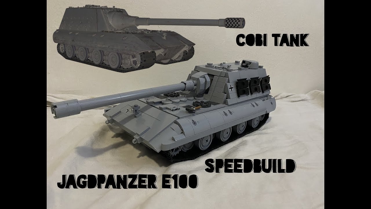 Cobi tank Jagdpanzer E100 Speedbuild - YouTube
