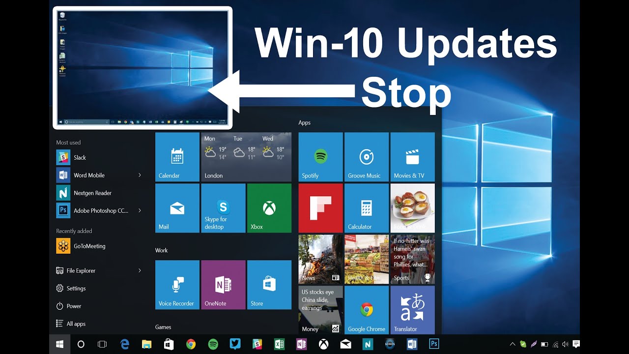 how to stop windows 10 updates permanently - YouTube