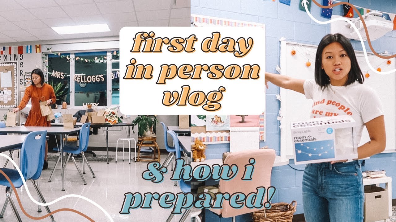 First Day In Person VLOG | How I prepared & first day thoughts! - YouTube
