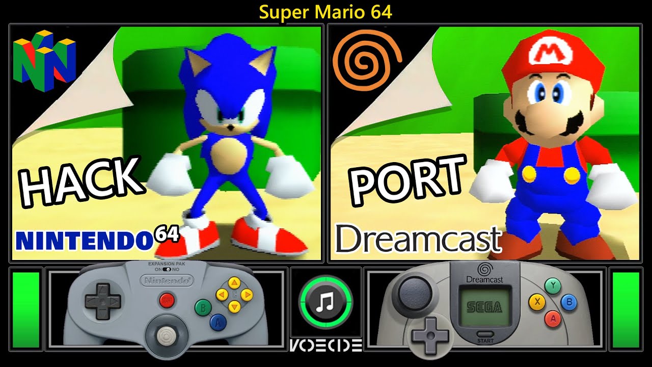 [Hack] Super Mario 64 (Nintendo 64 vs Dreamcast) Real Hardware ...
