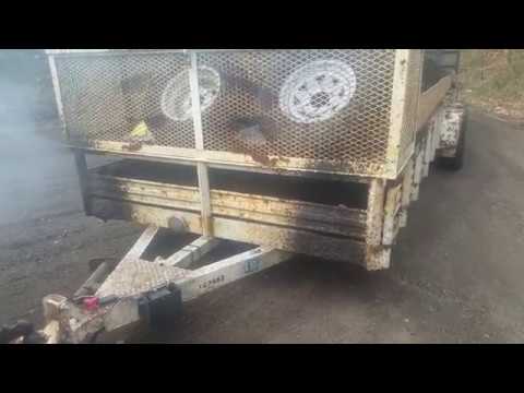 This has to be illegal. Duramax pulling overloaded trailer. - YouTube