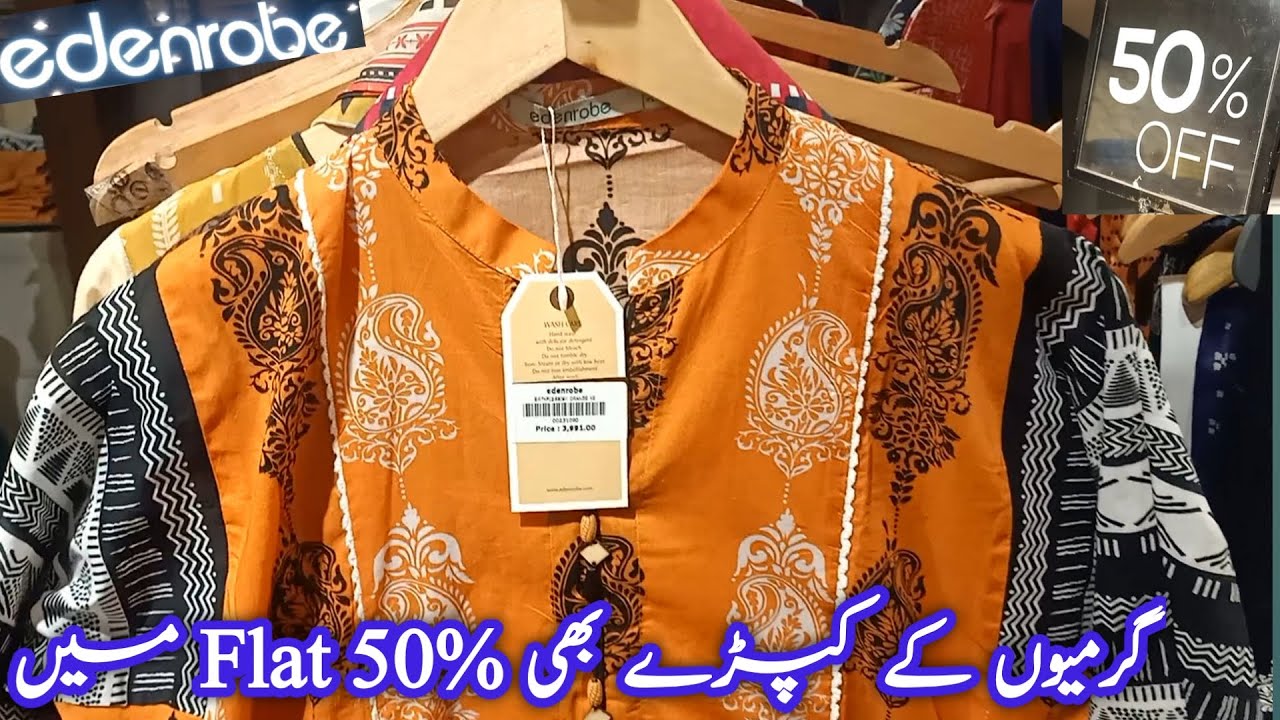edenrobe summer sale flat 50% off entire winter & summer collection ...