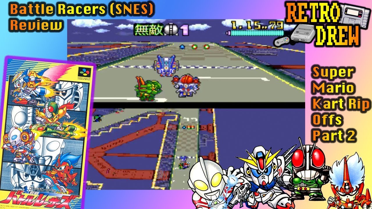 Battle Racers (SNES) Review: Mario Kart Rip Offs Part 2 - YouTube