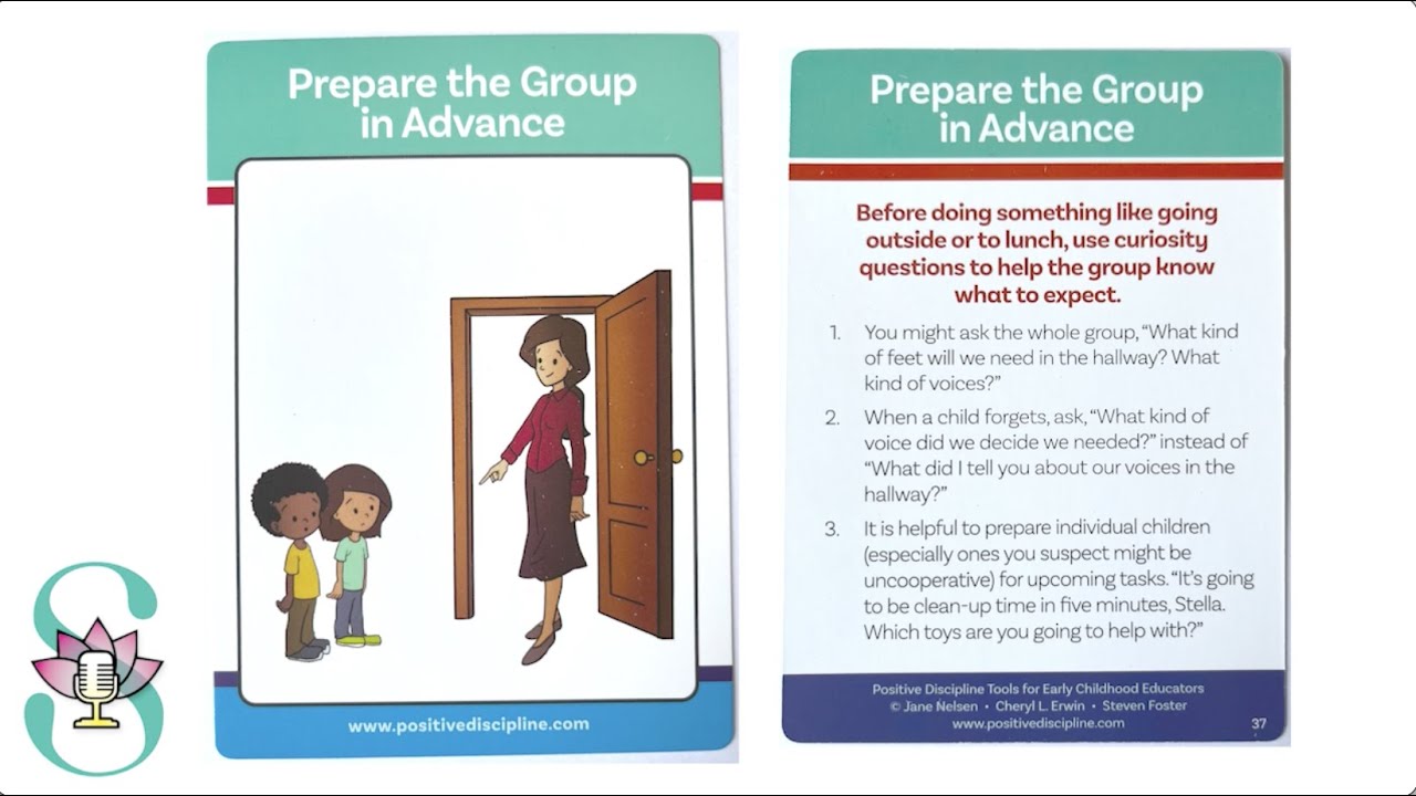 Prepare the Group in Advance - Positive Discipline ECE Toolcards - YouTube
