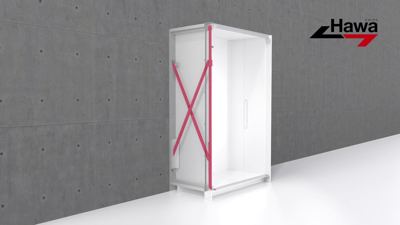 Instalación y ajuste fino HAWA Folding Concepta 25 - YouTube