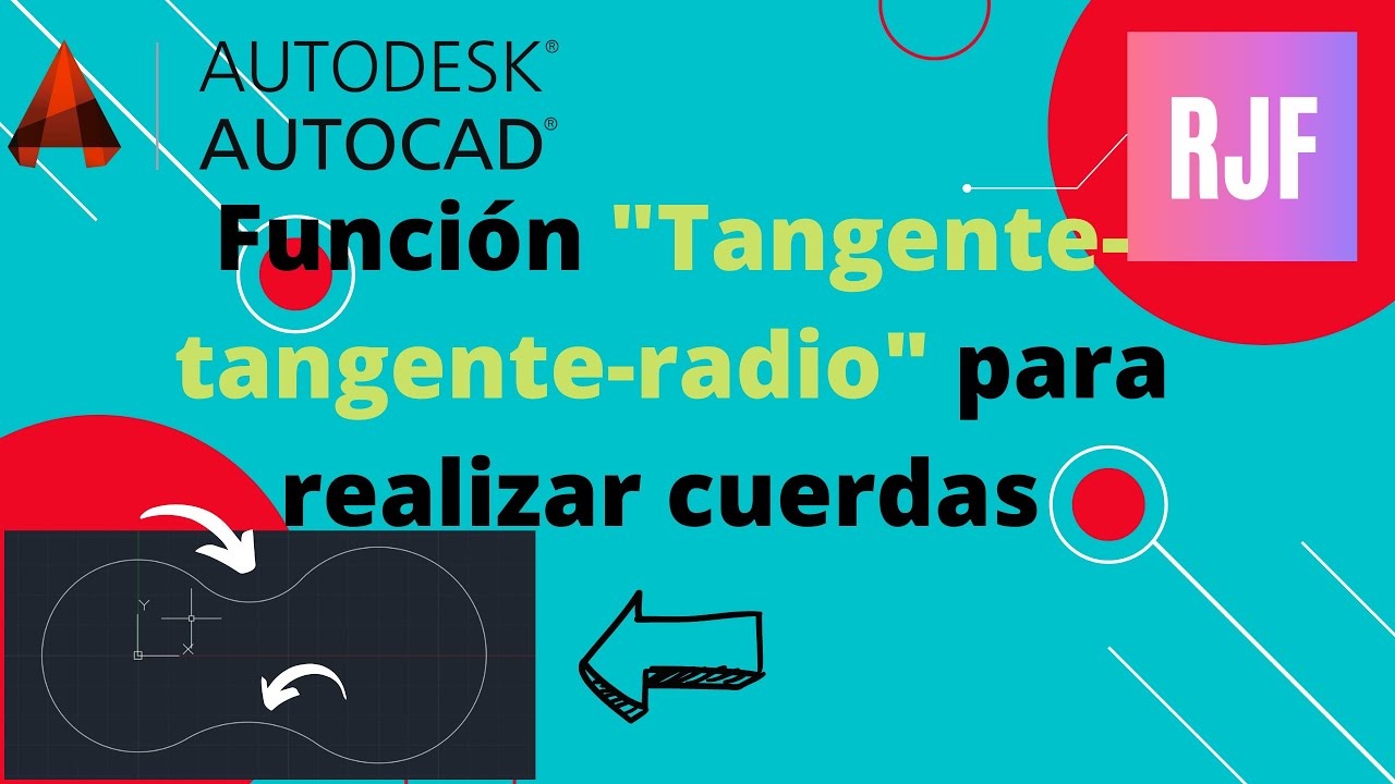 Función "Tangente TangenteRadio" Para realizar cuerdas | Autocad - YouTube