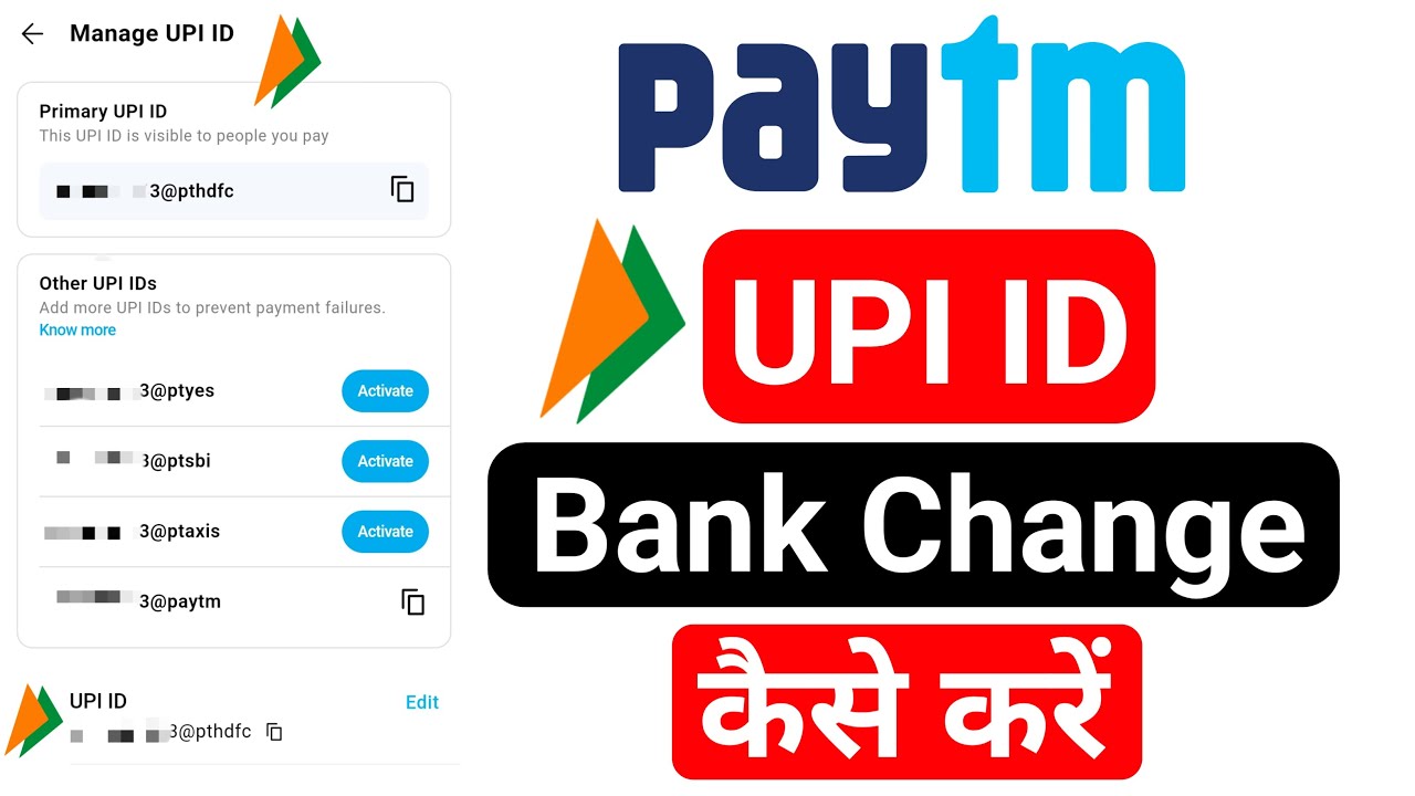 Paytm UPI ID Change New Setting Paytm UPI ID Change Other Bank paytm-upi-id-change-new-setting-paytm-upi-id-change-other-bank