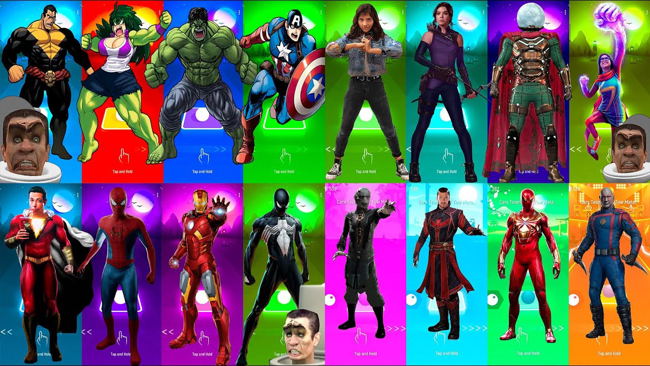 Tiles Hop Megamix, Best Of The Best, DC Marvel Hero - YouTube