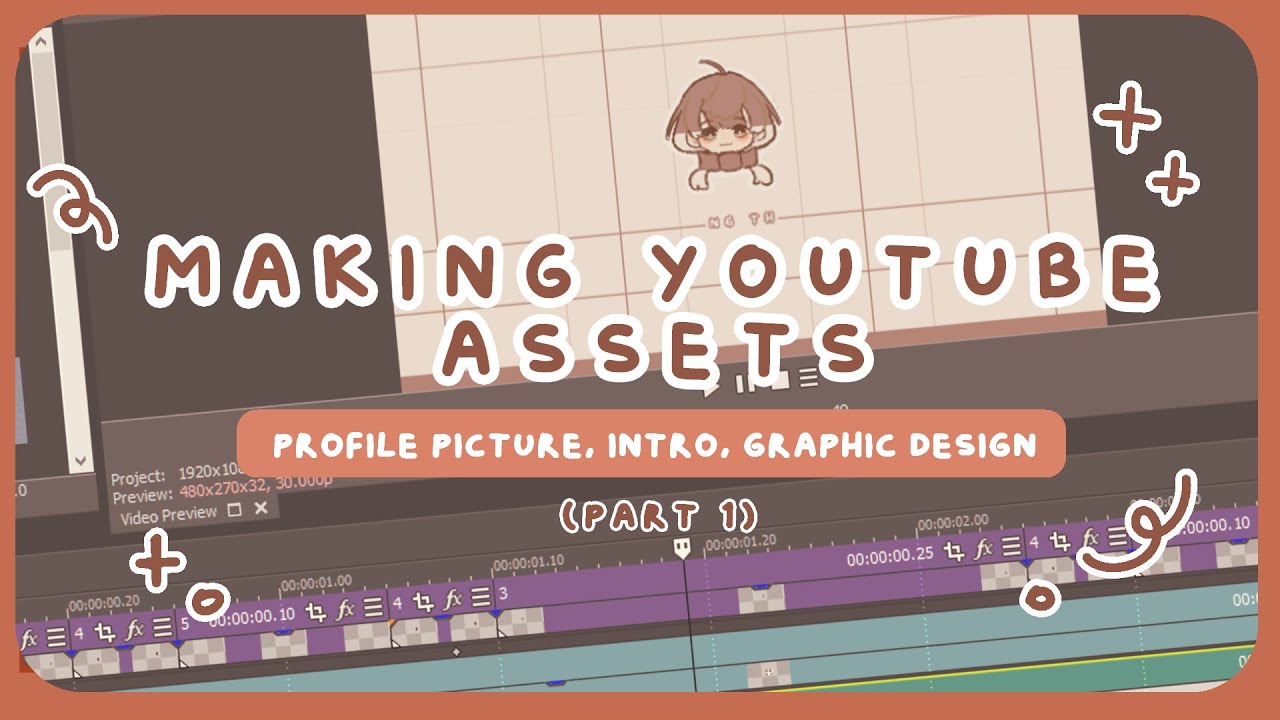 Making Youtube assets Part.1 | intro and graphics | Medibang Paint and ...