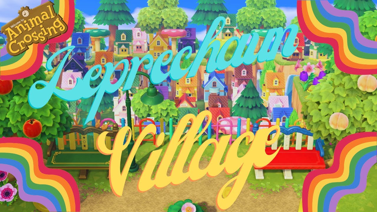 Miniature Village (Perspective Build) | ACNH Speed Build - YouTube
