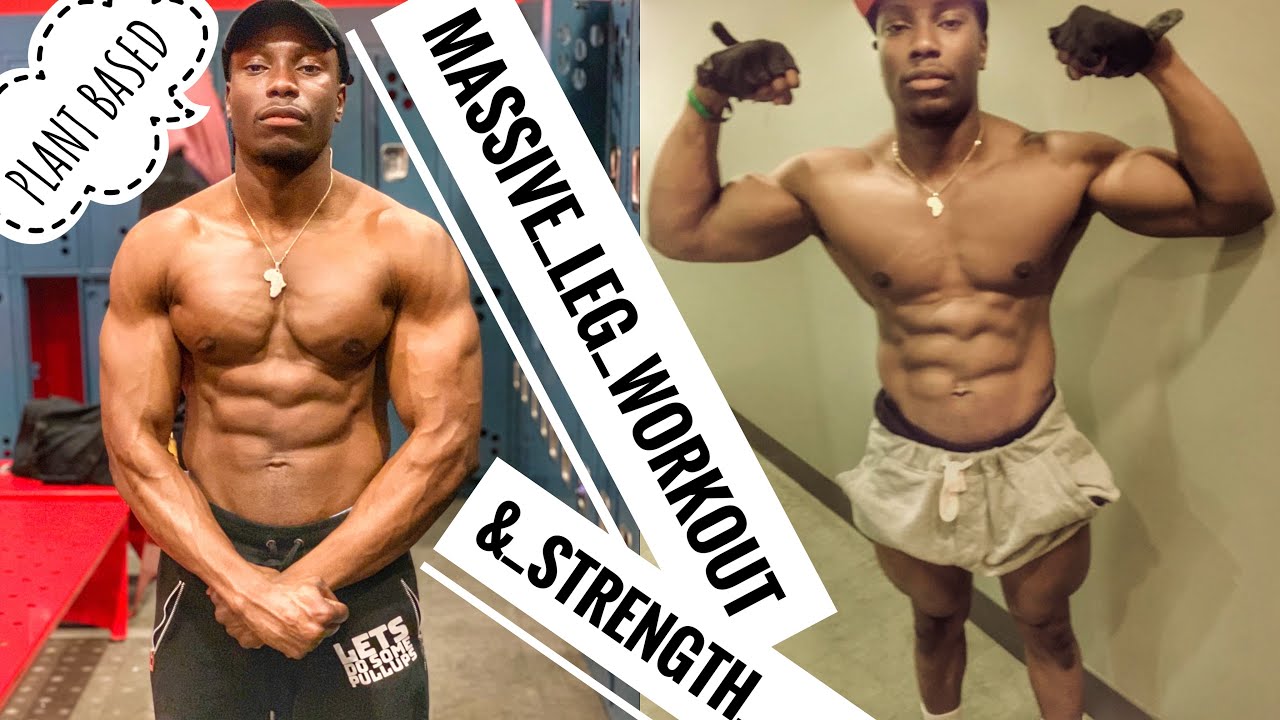 Leg Workout For Mass and Strength | Plant Based Diet Workout - YouTube